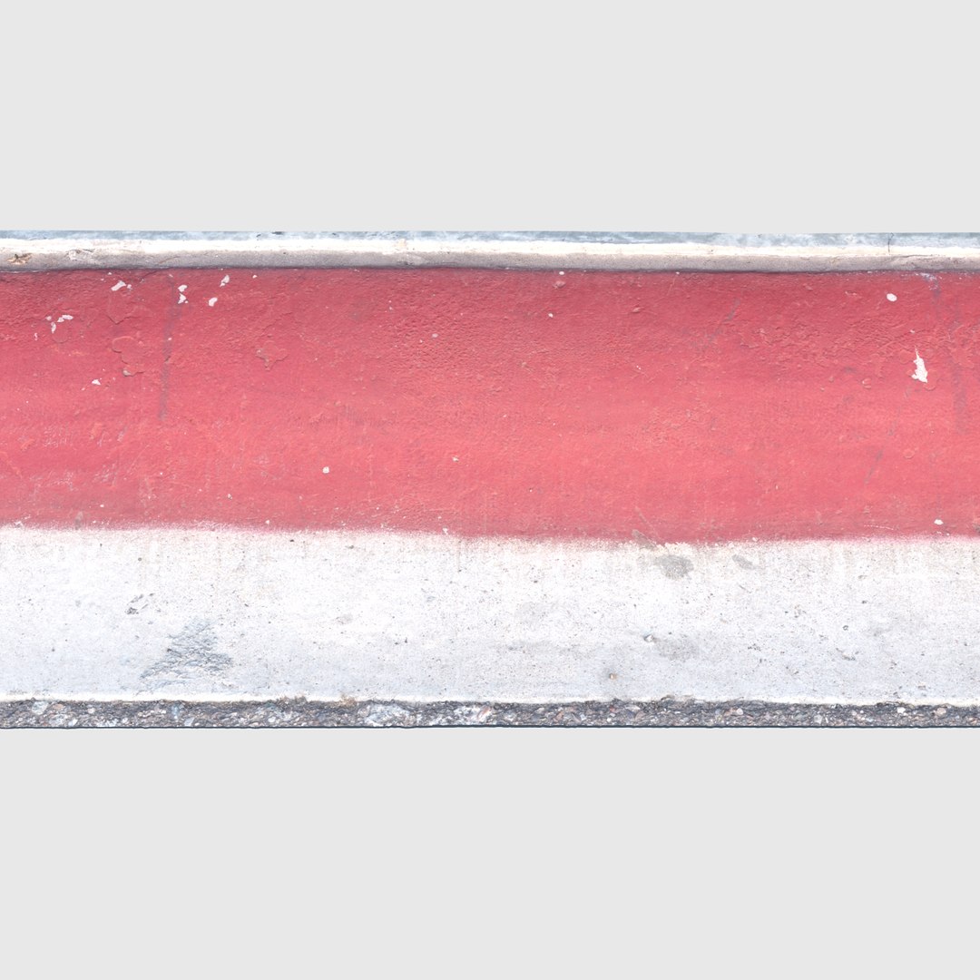 Red Curb 3D Model - TurboSquid 1233381