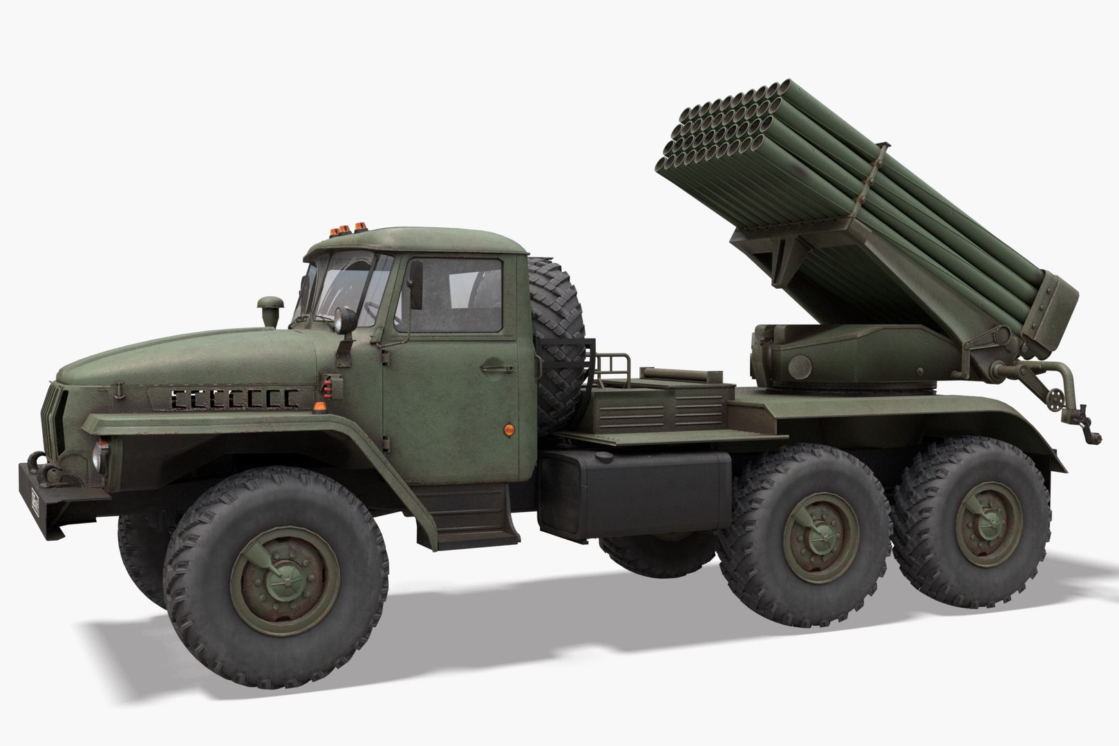 3D Bm-21 Grad Ural Model - TurboSquid 1321913