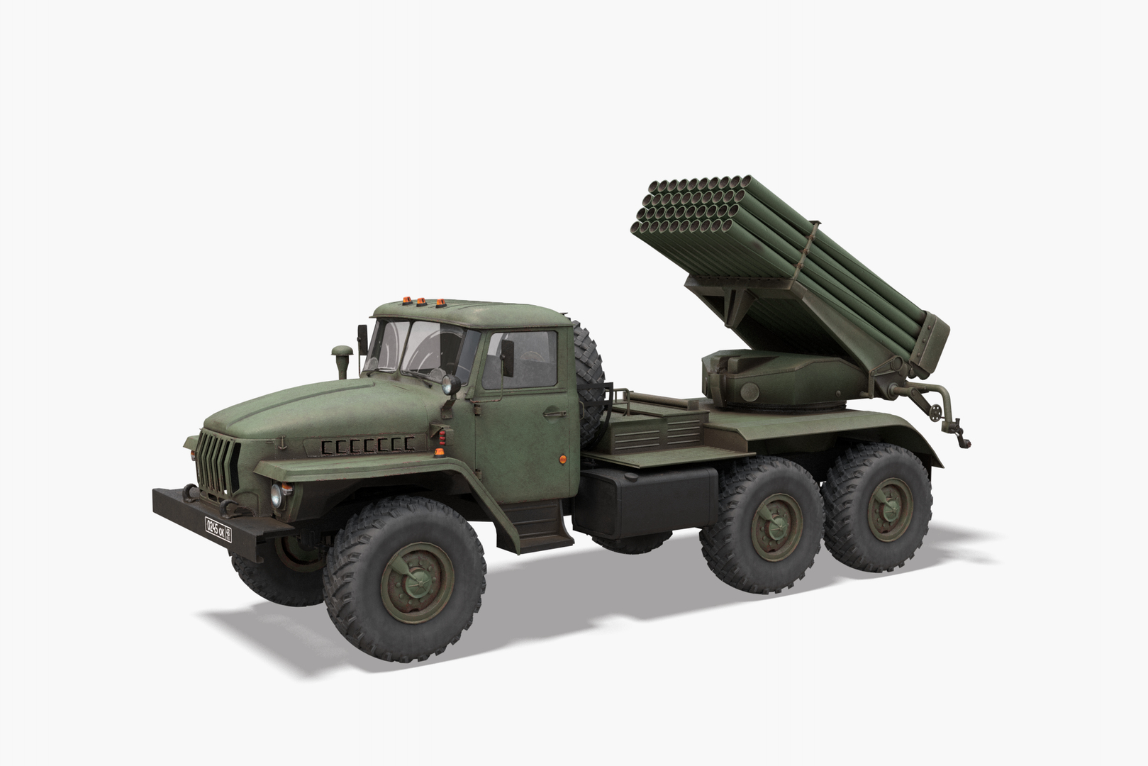 3D Bm-21 Grad Ural Model - TurboSquid 1321913