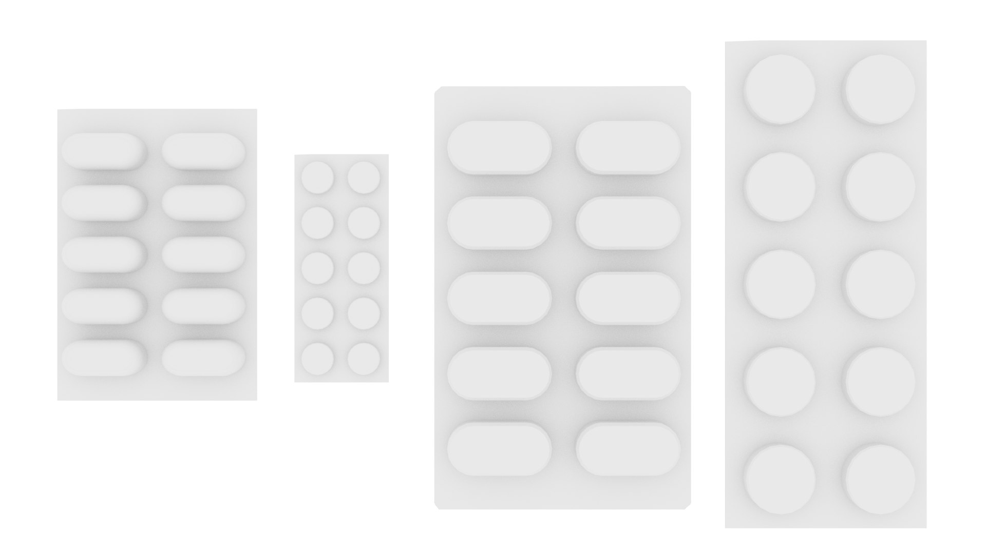 3d Fbx Tablets Strip