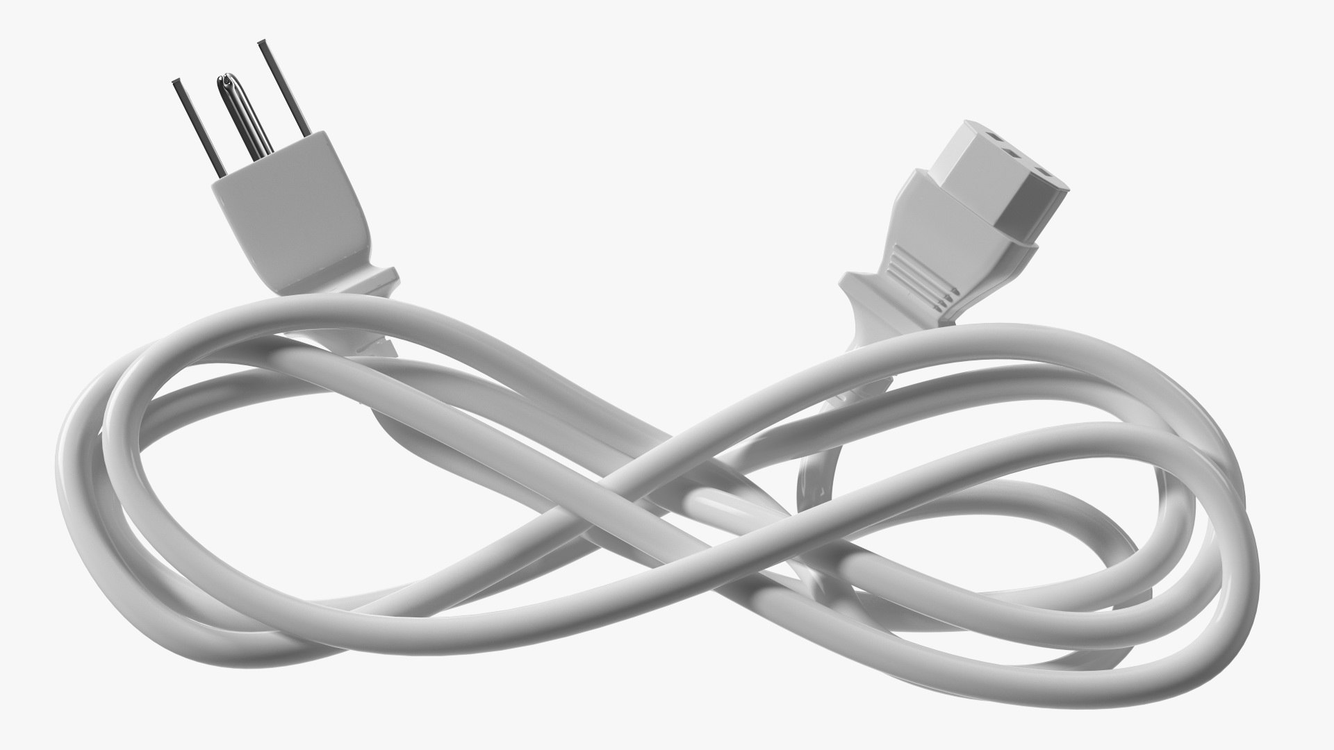 3D Power Cable With Plugs - TurboSquid 2261118