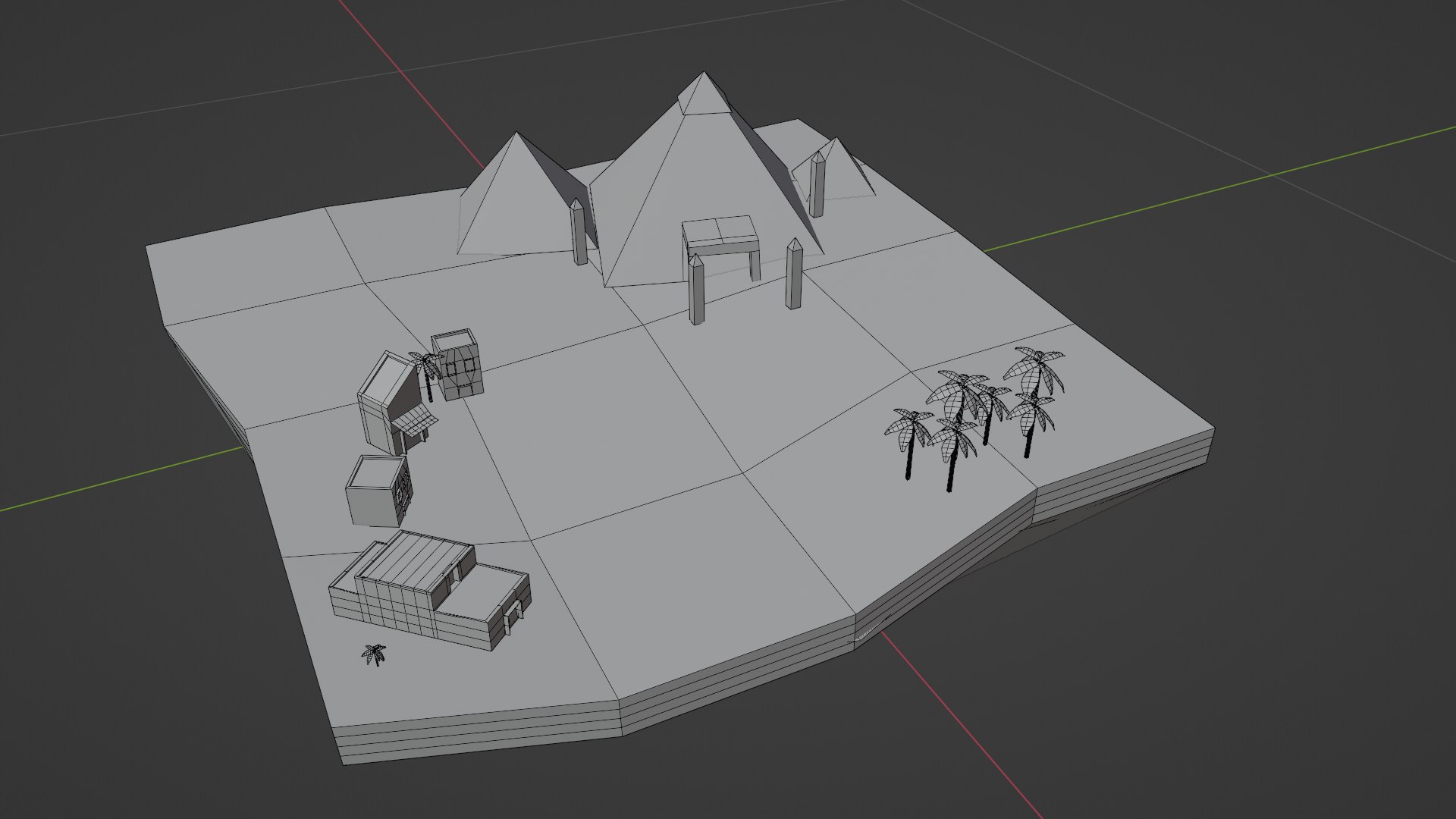 Egypt Island Low Poly 3D Model 3D model - TurboSquid 2093950