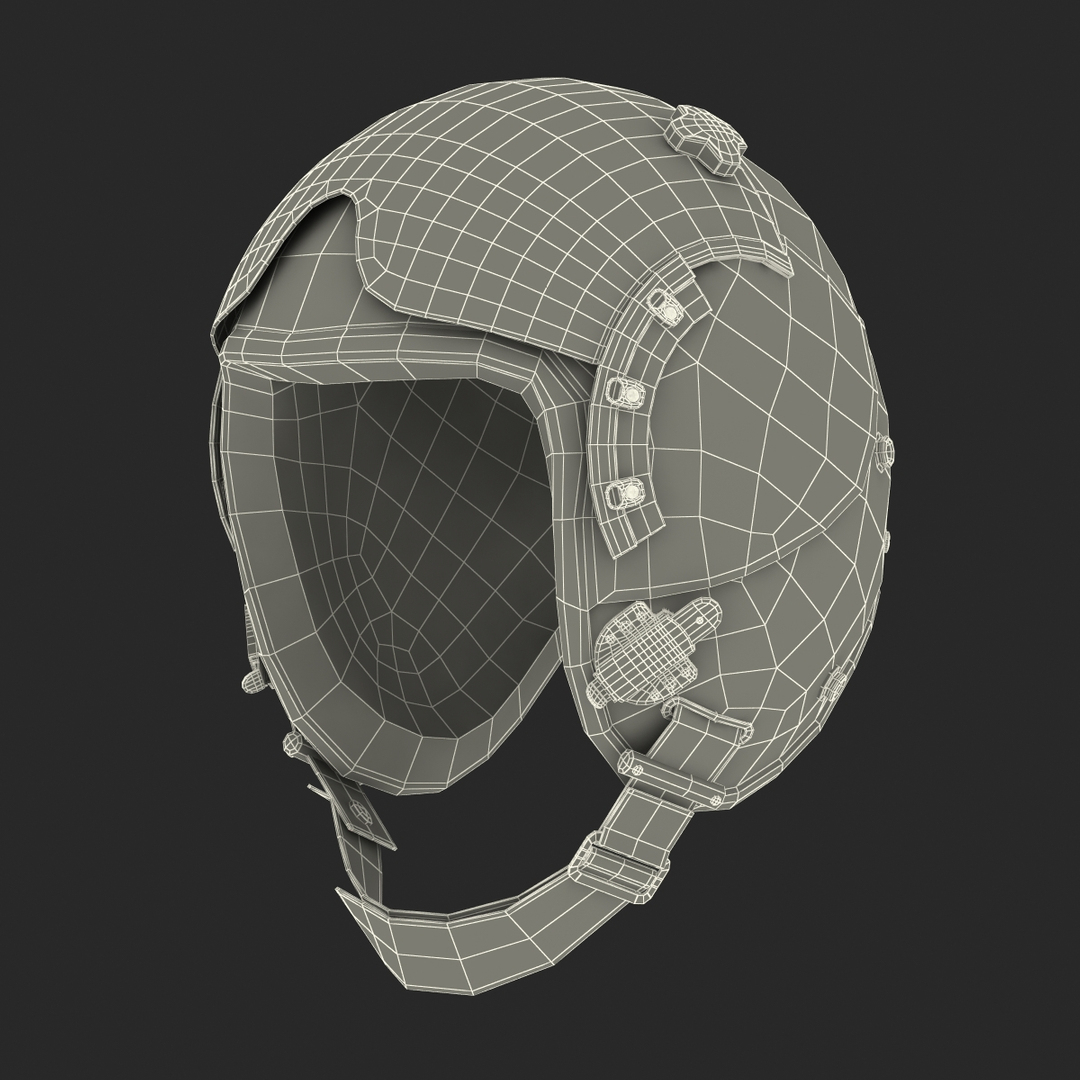 Military Pilot Helmet 2 3d Model