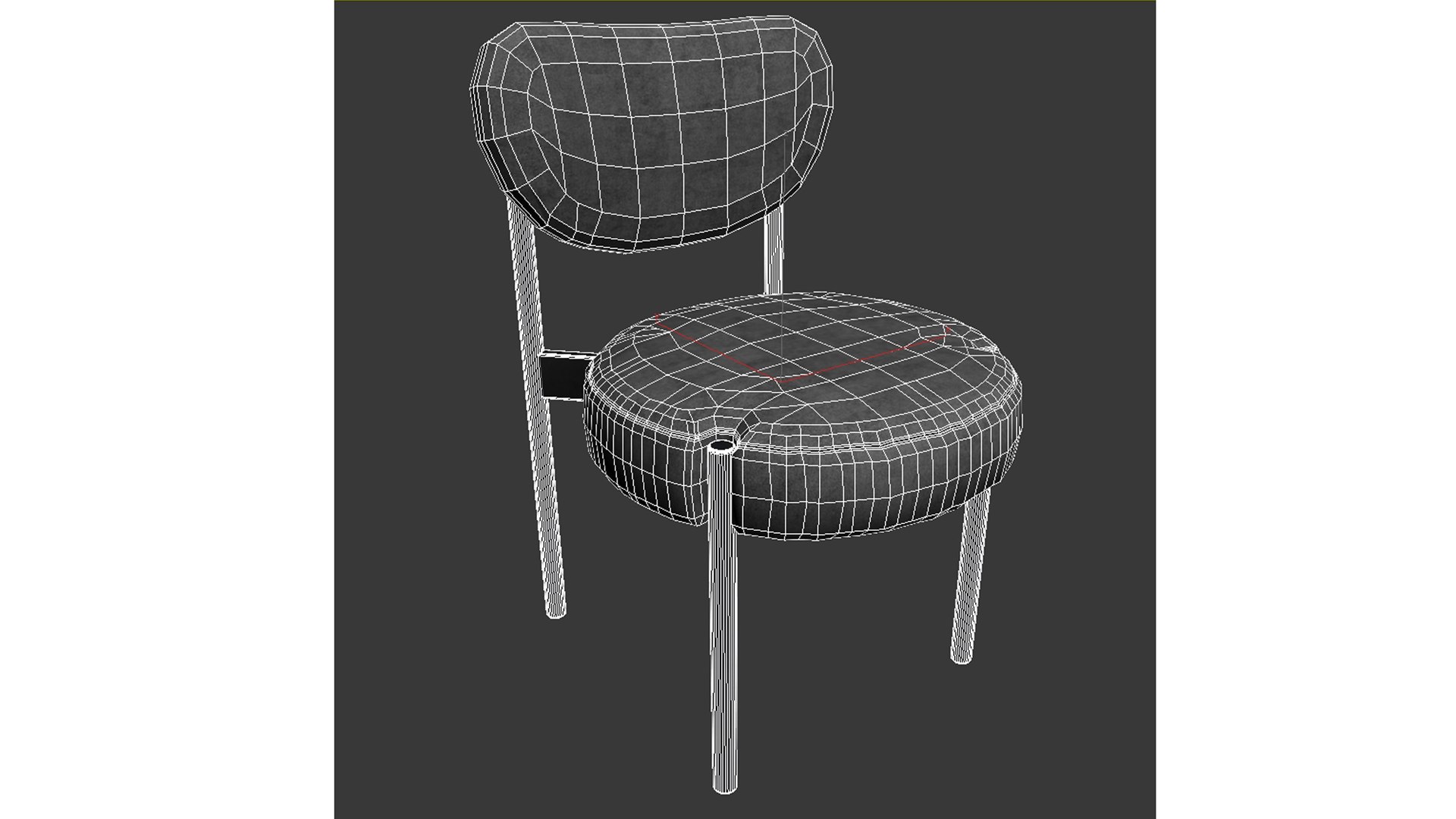 Artistic Frame Ellipses dining chair 3D model - TurboSquid 1944149