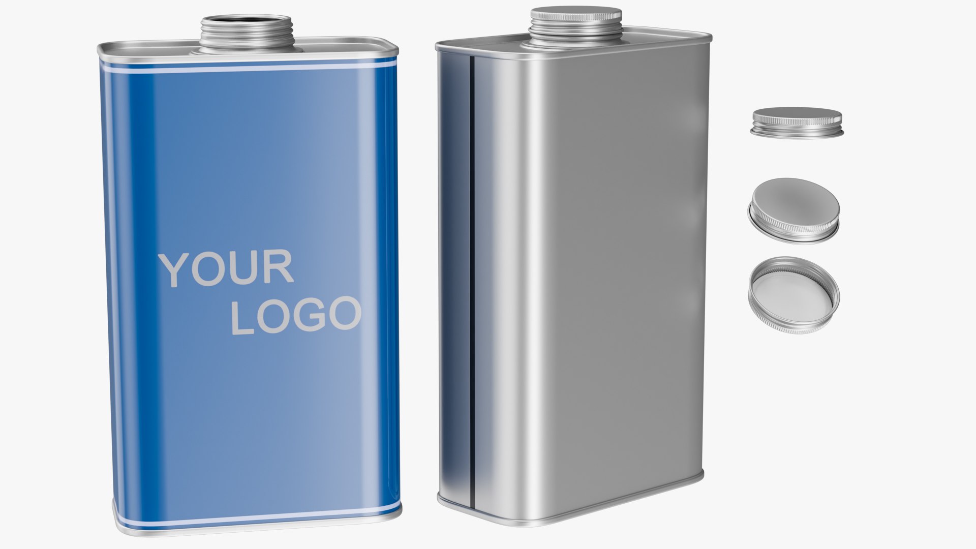 Rectangular Tins Collection 3D Model - TurboSquid 1890727