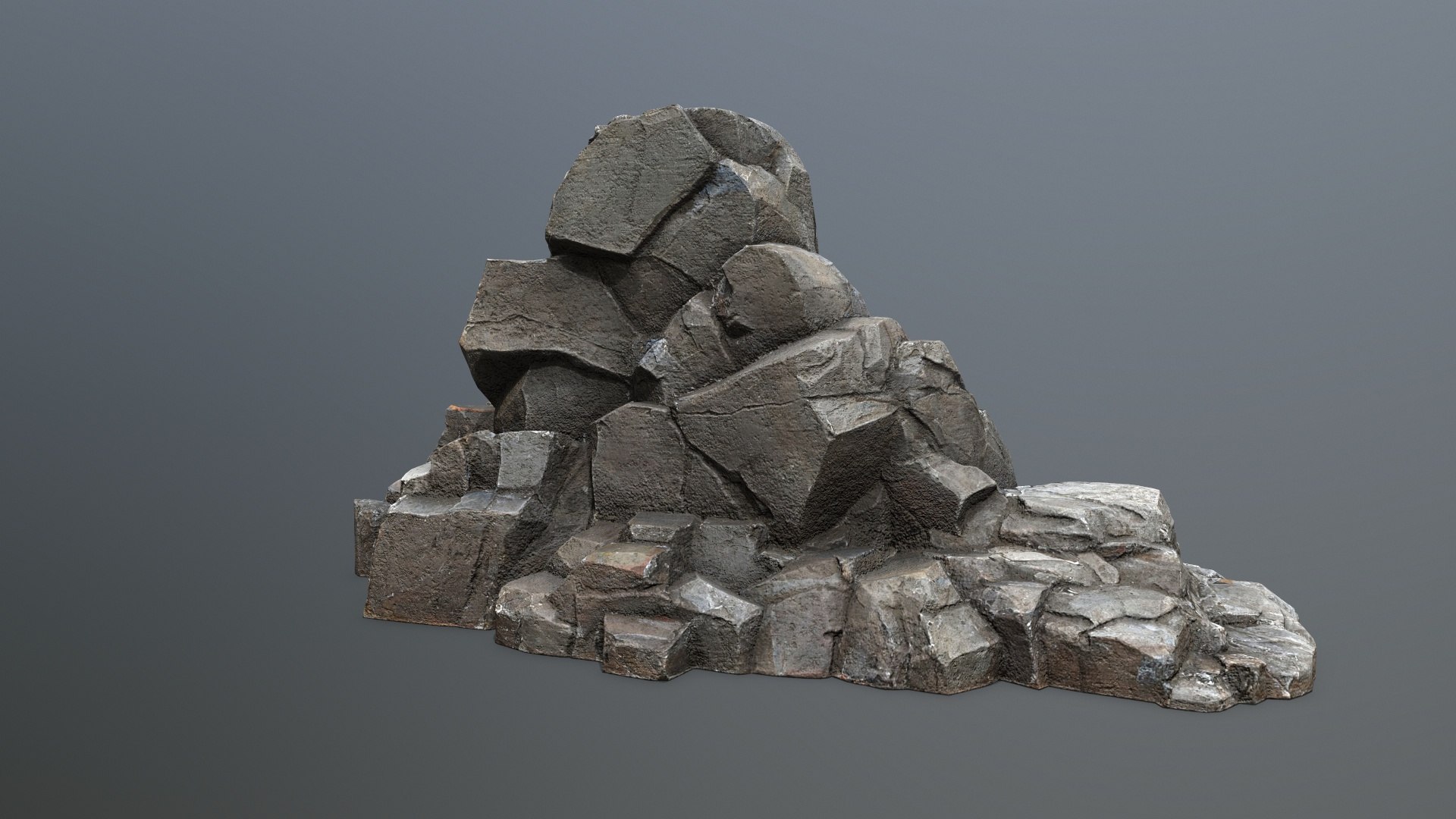 3D Cliff Rocks Model - TurboSquid 2377143