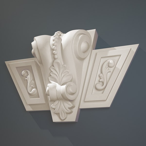 classical cornice 3d 3ds