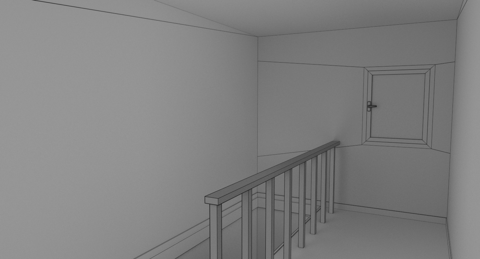 Modern Building Interior 3d Model