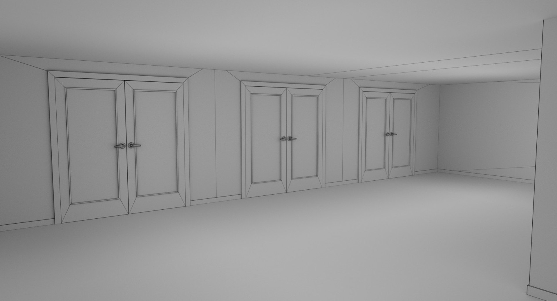 Modern Building Interior 3d Model