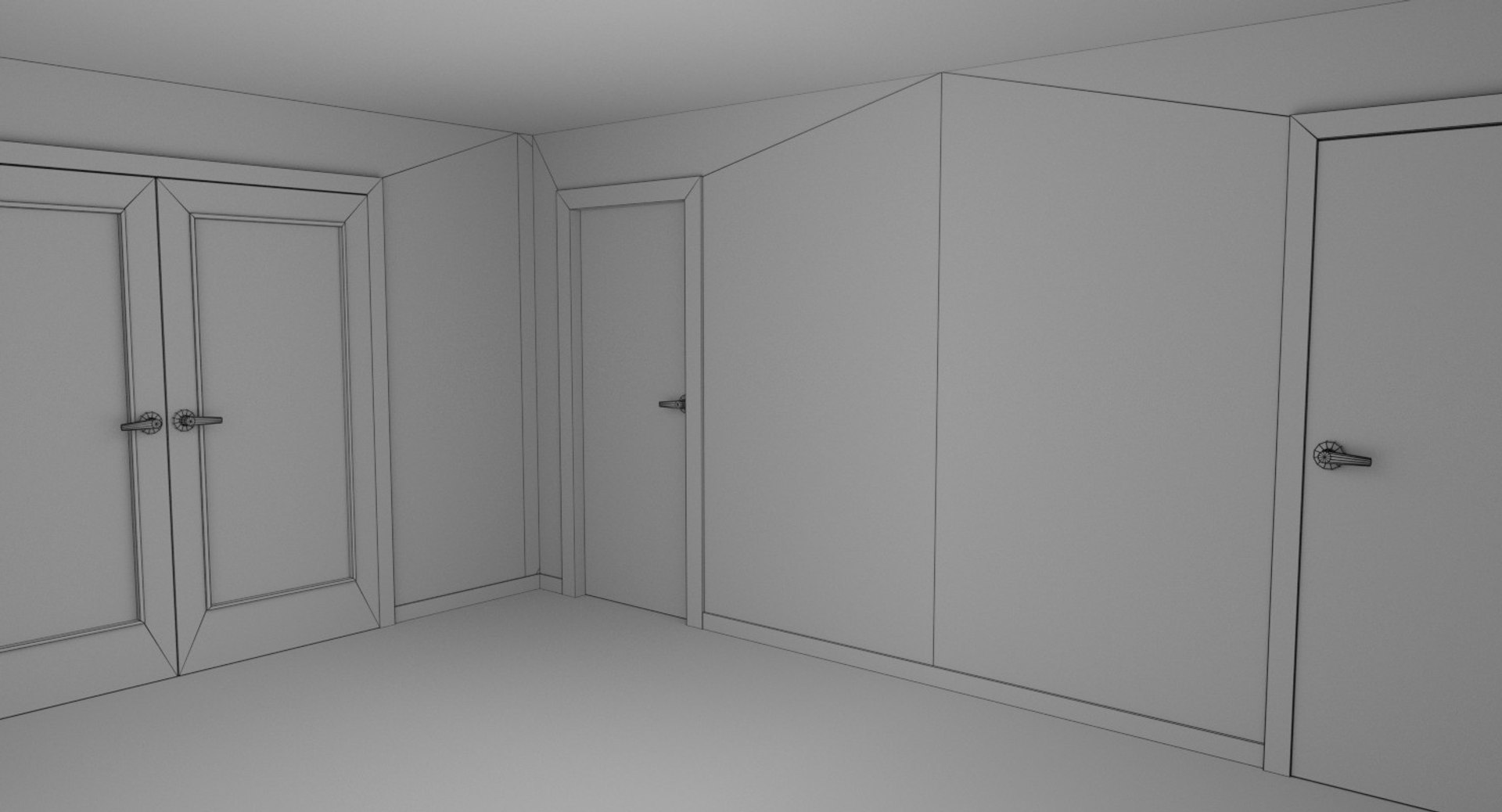 Modern Building Interior 3d Model