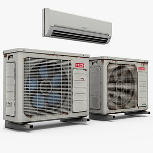 ac unit air conditioning 3d model