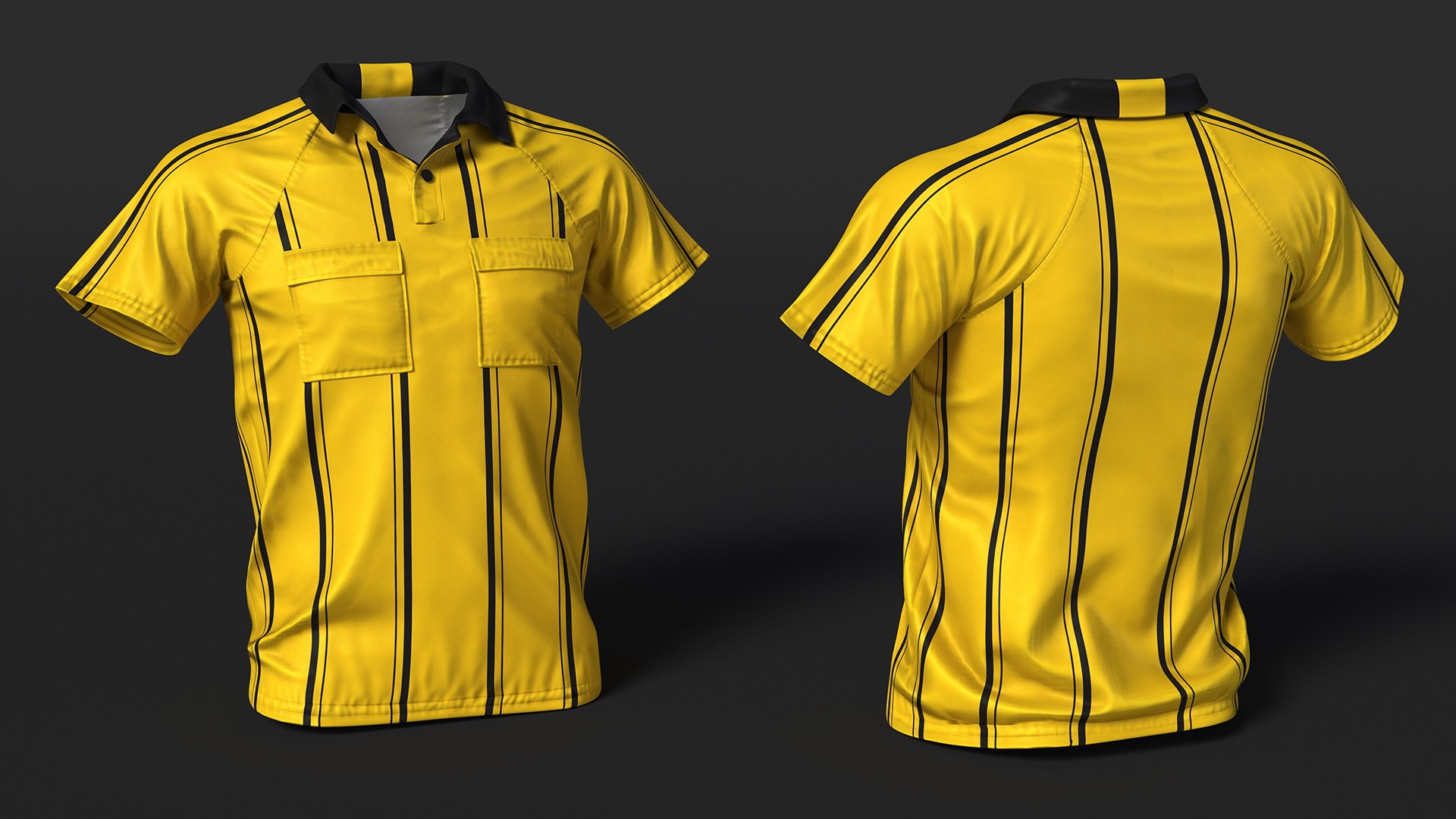 Referee Shirt 3D Model - TurboSquid 2228419