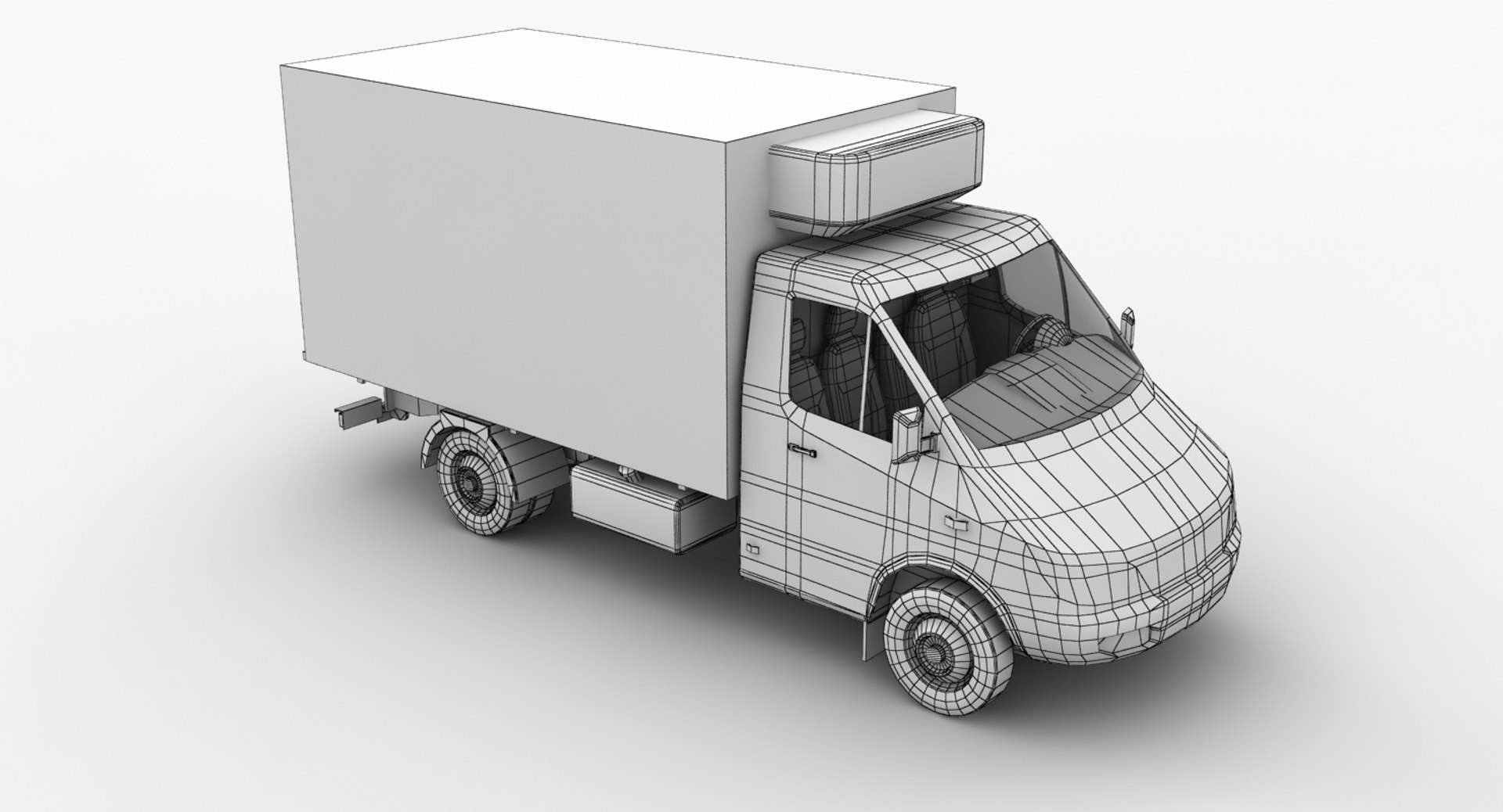 3d model mercedes sprinter truck