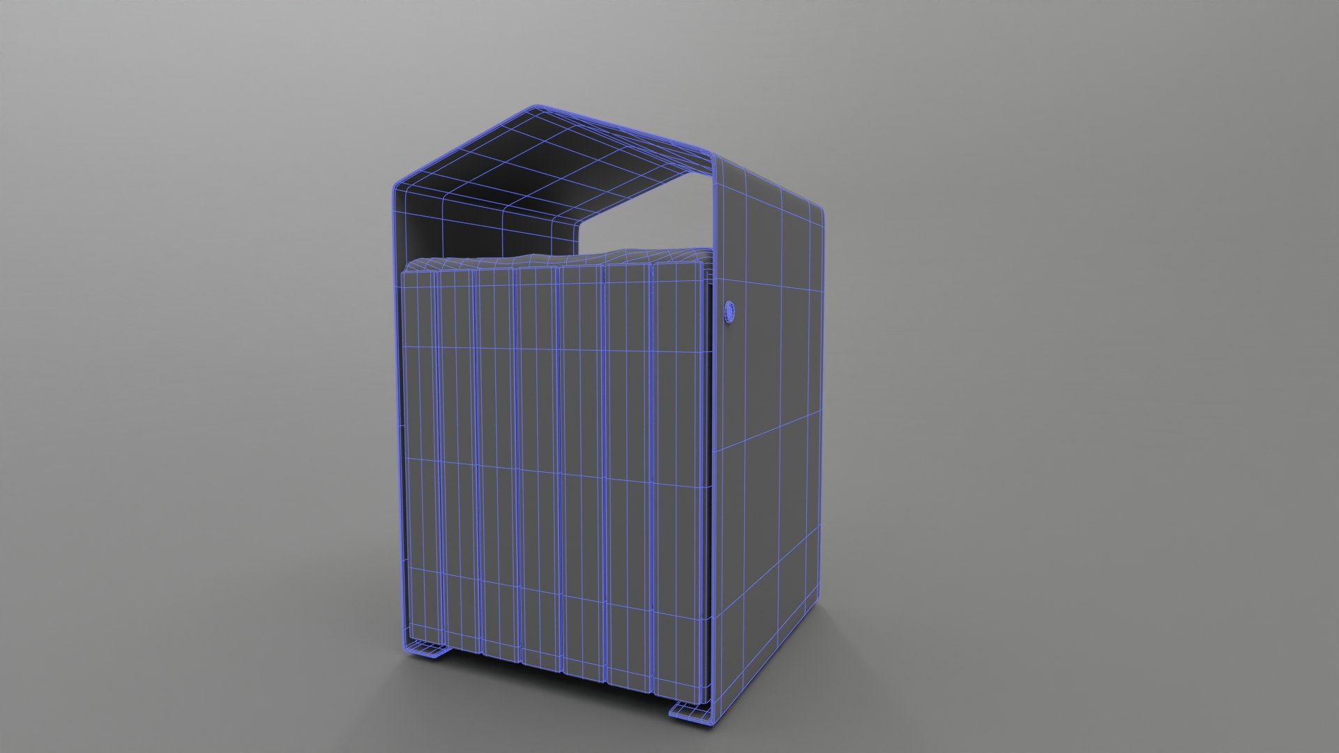 3D Modern Timber Street Bin Vol 03 - 4K Textures Game-Ready PBR Model - TurboSquid 2368993