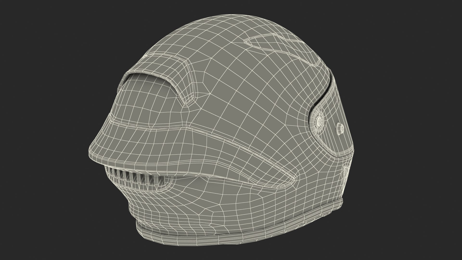 3D Motorcycle Full Face Helmet Model - TurboSquid 2367694