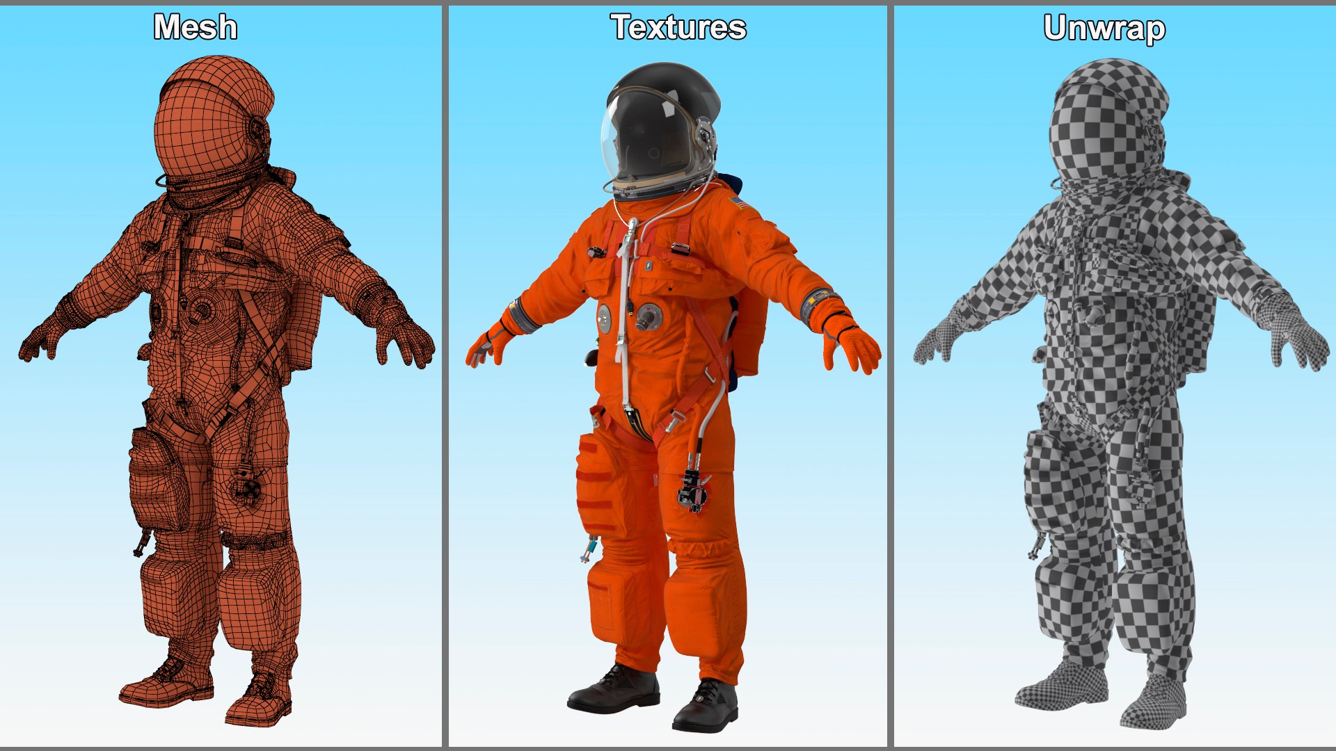 Advanced Crew Escape Suit Fur 3D Model - TurboSquid 2217083