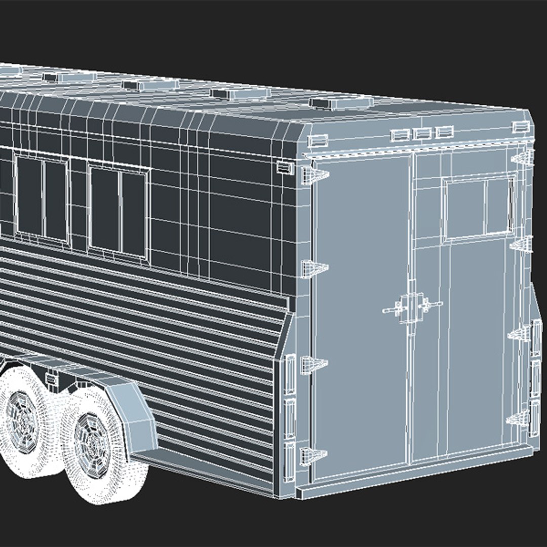 Horse Trailer 3d Model