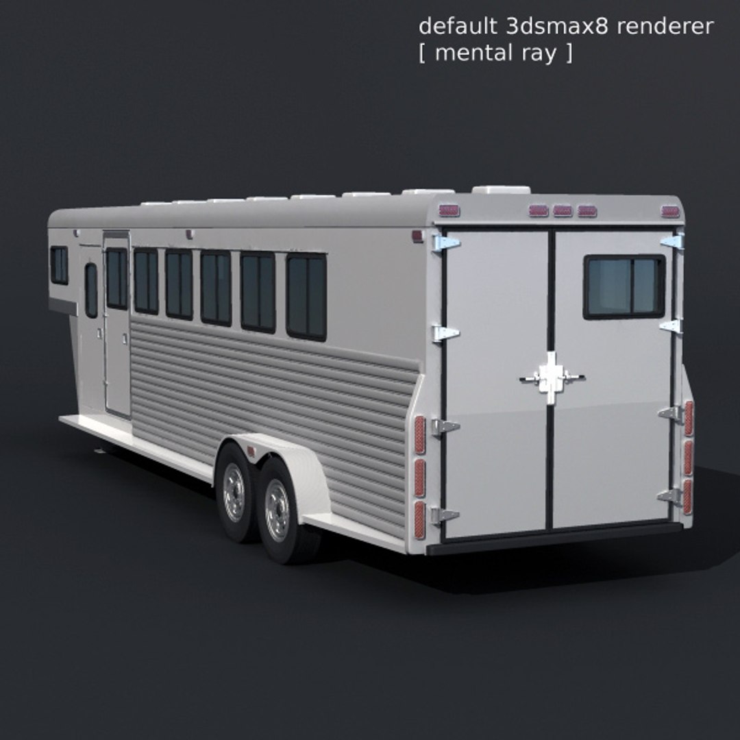 Horse Trailer 3d Model