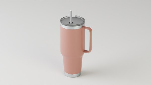 modelo 3d Taza con pajita Yeti - TurboSquid 2348300