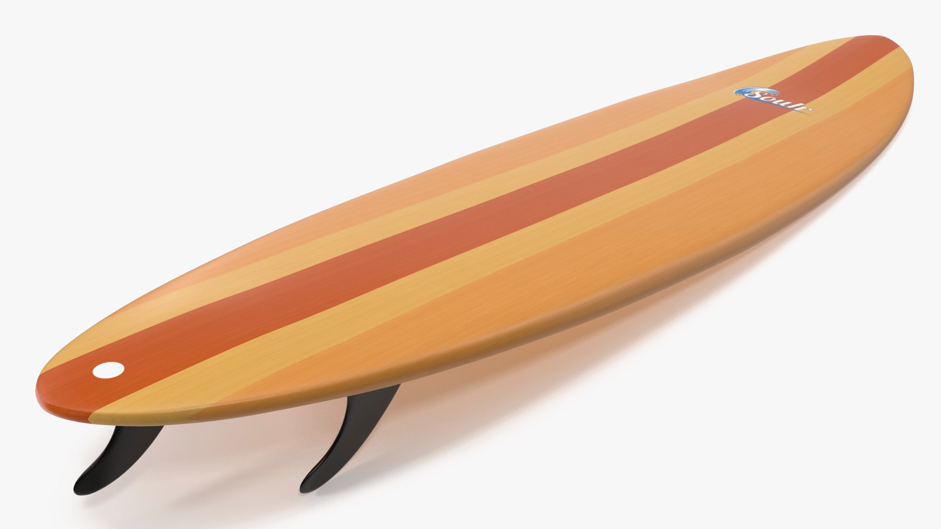 3D Hybrid Funboard Surfboard model - TurboSquid 2151684