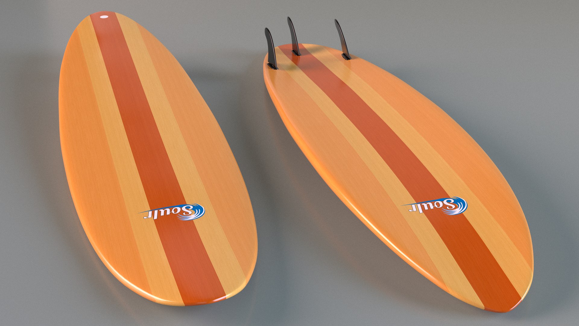 3D Hybrid Funboard Surfboard Model - TurboSquid 2151684