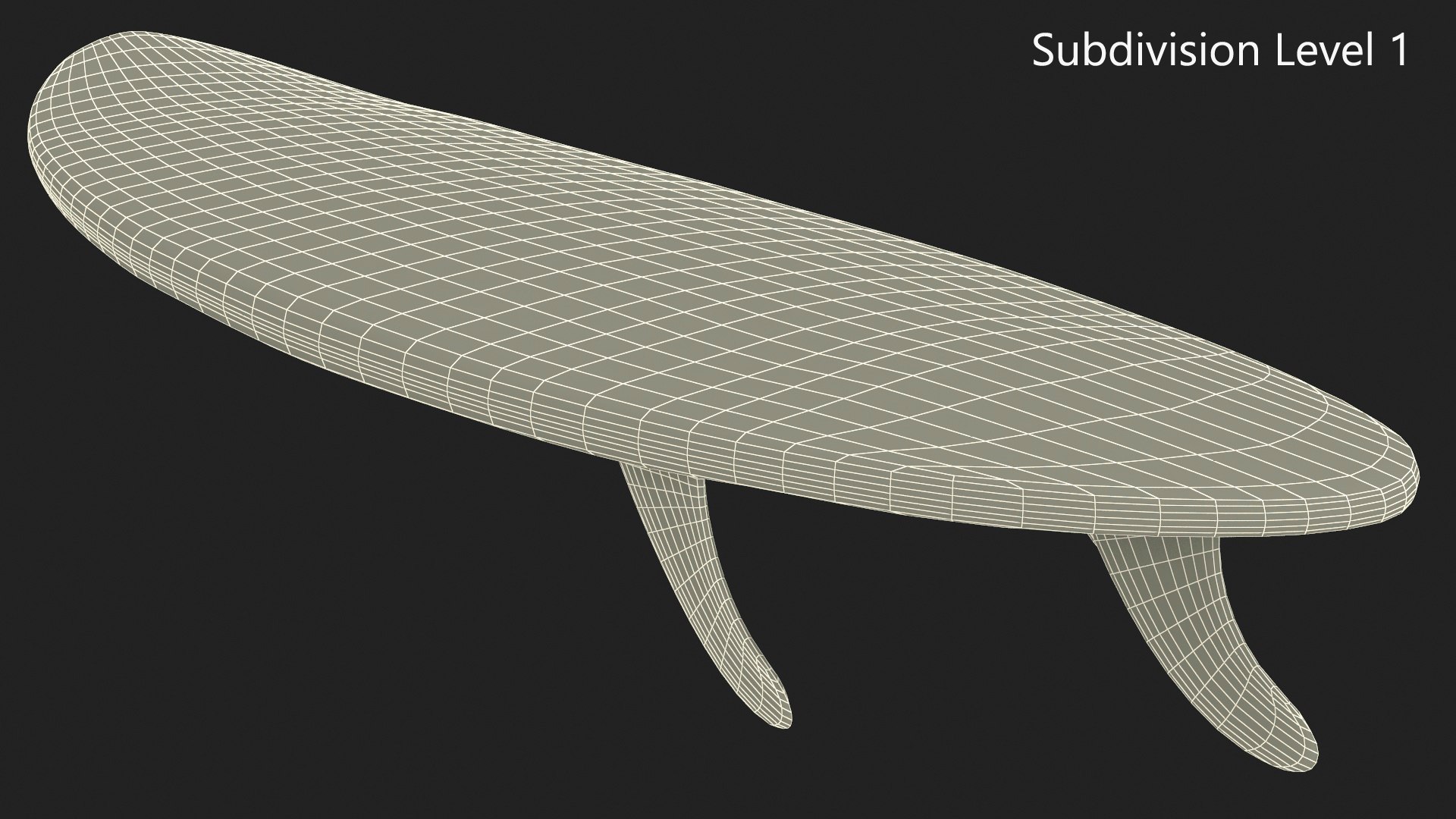 3D Hybrid Funboard Surfboard model - TurboSquid 2151684