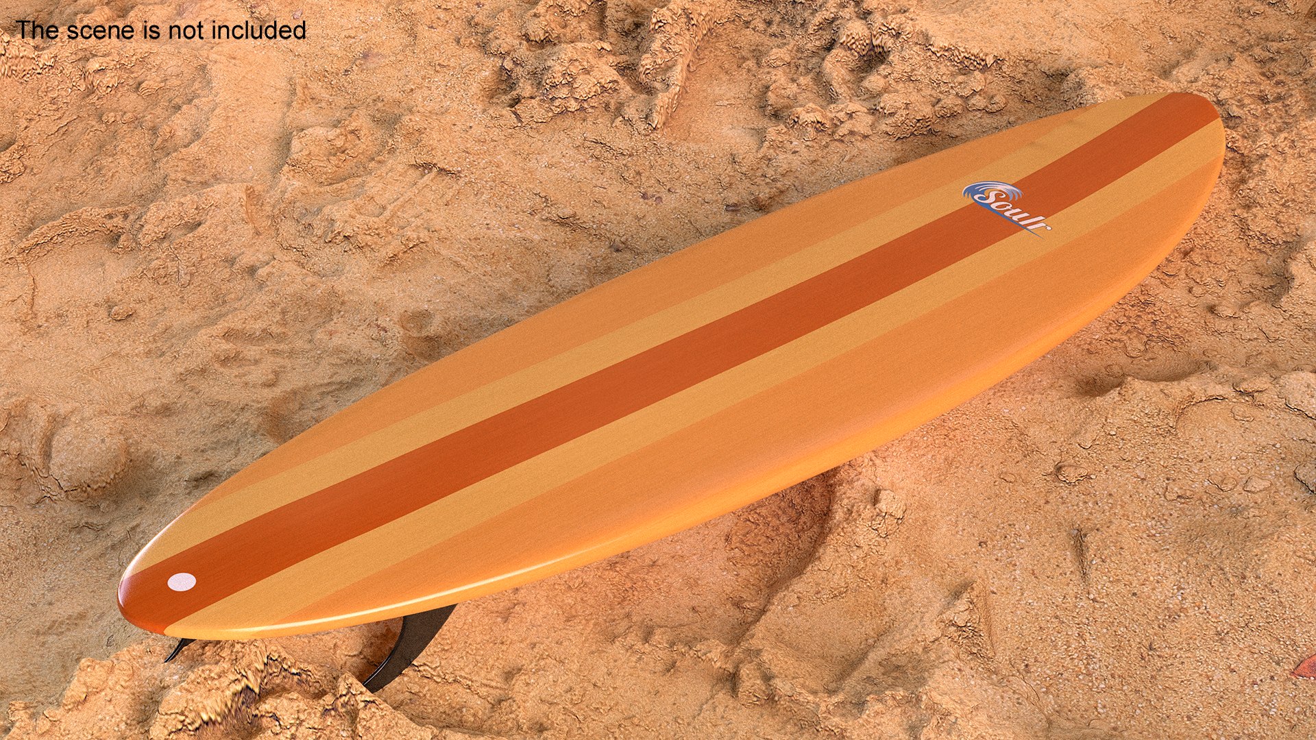 3D Hybrid Funboard Surfboard Model - TurboSquid 2151684