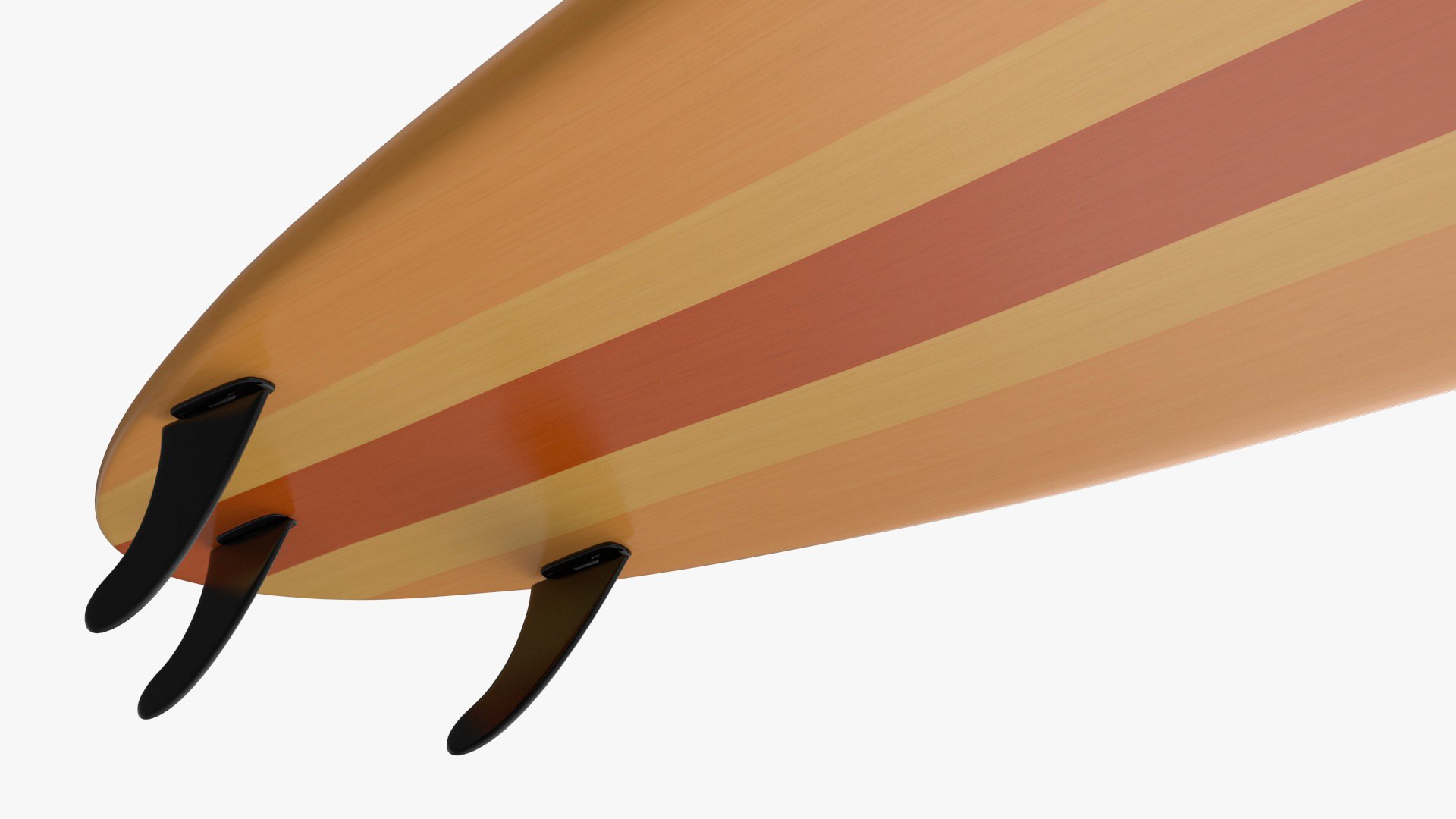 3D Hybrid Funboard Surfboard model - TurboSquid 2151684