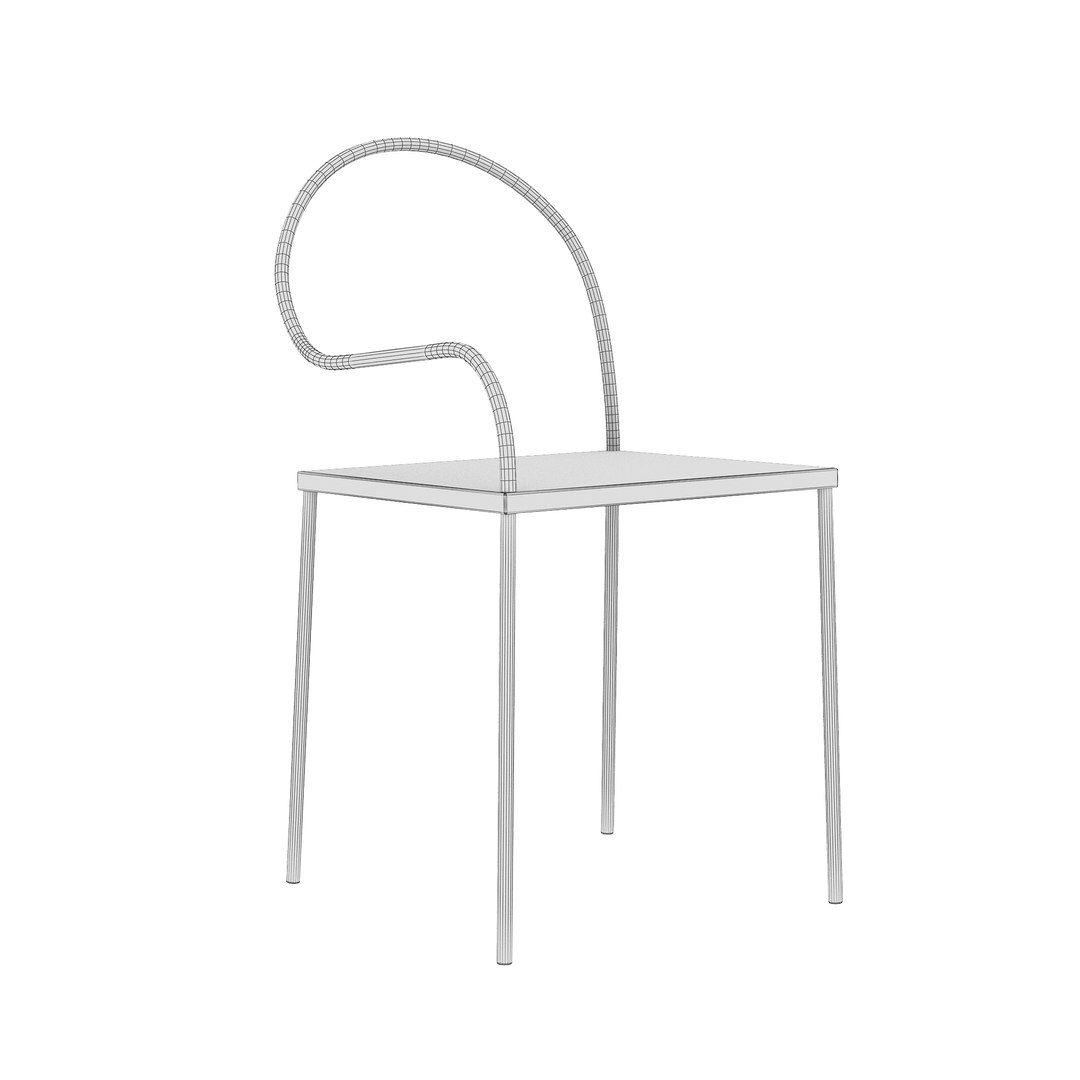 Nendo Softer Steel Chair Design 3d Model