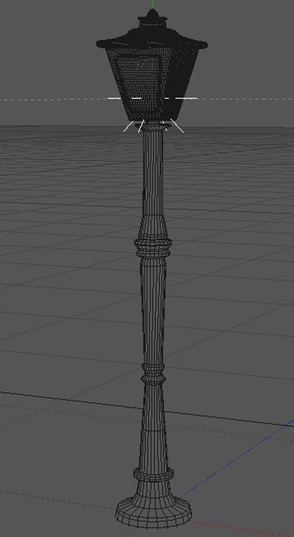 Classic Lamp Post Lighting Night Obj