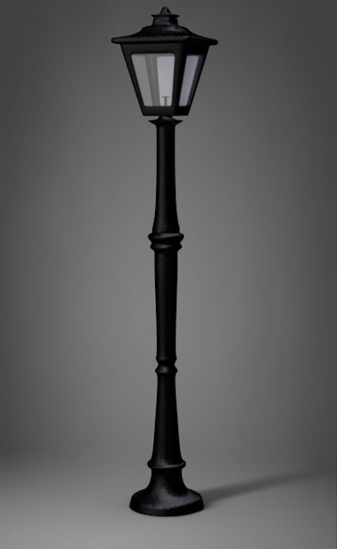 Classic Lamp Post Lighting Night Obj
