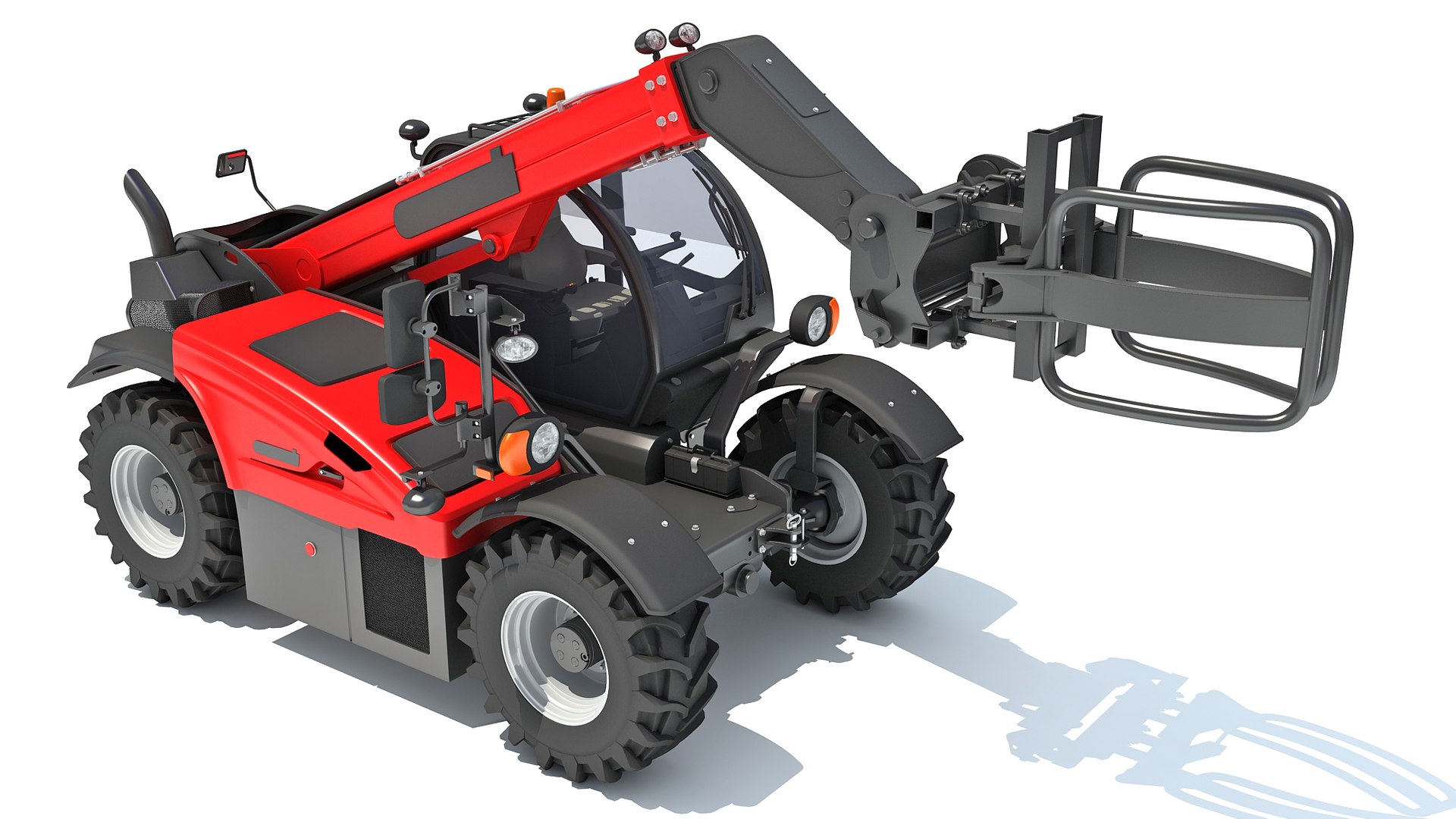 Telescopic Handler Telehandler Forklift 3D Model - TurboSquid 2272532
