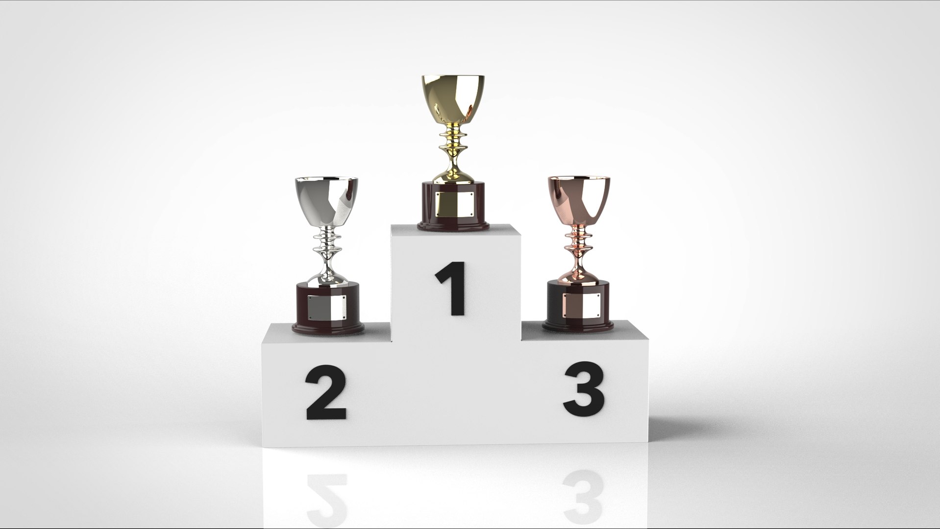 3D Trophy Podium - TurboSquid 1669655