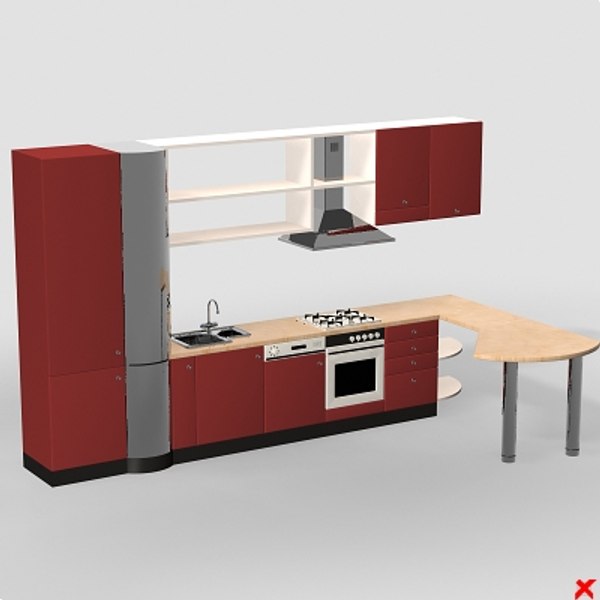 kitchen 3d max