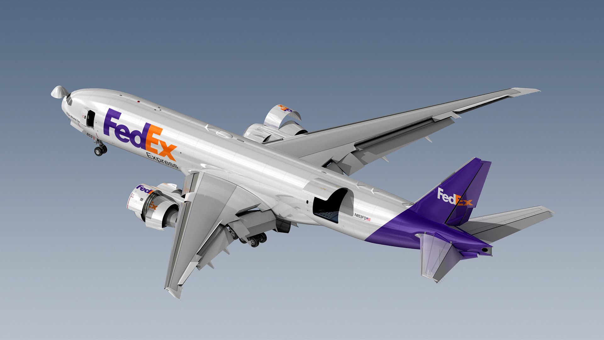 3D model Boeing 777-F FedEx - TurboSquid 2169888