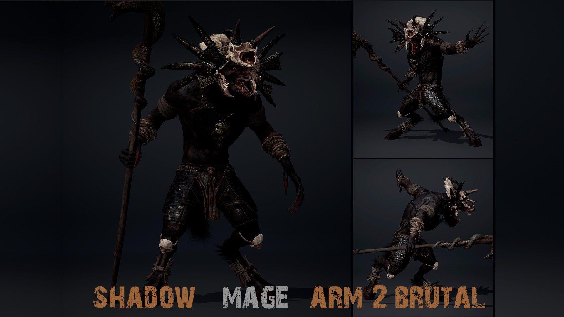 Shadow Mage Arm2 Brutal 3D Model - TurboSquid 2320983