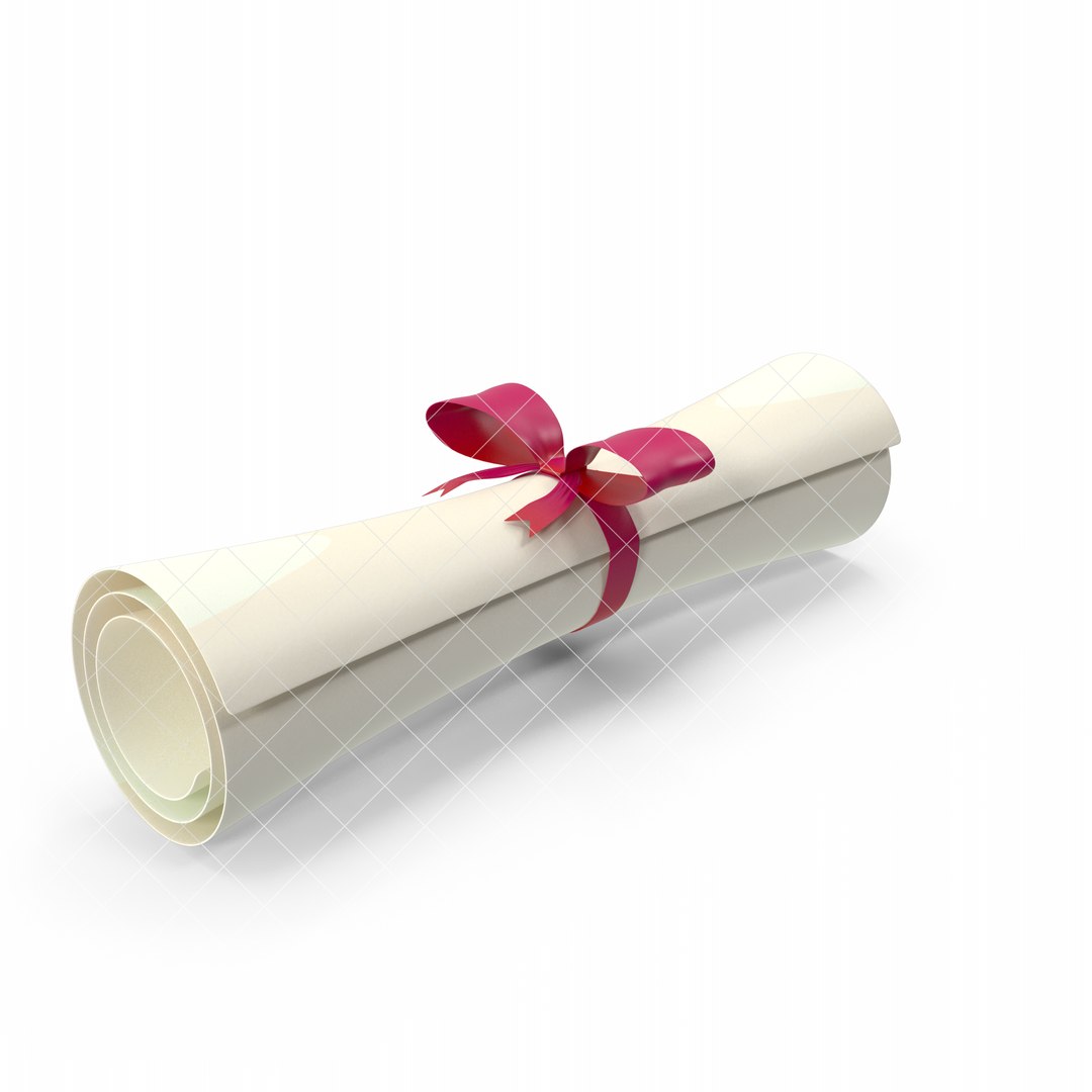 Certificate Red 3D Model - TurboSquid 2308871