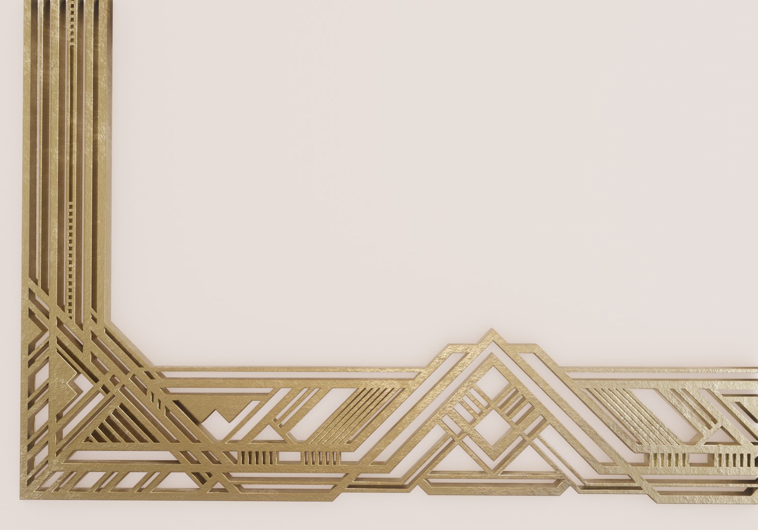3D Rectangular Art Deco Style Framework Model - TurboSquid 2174051