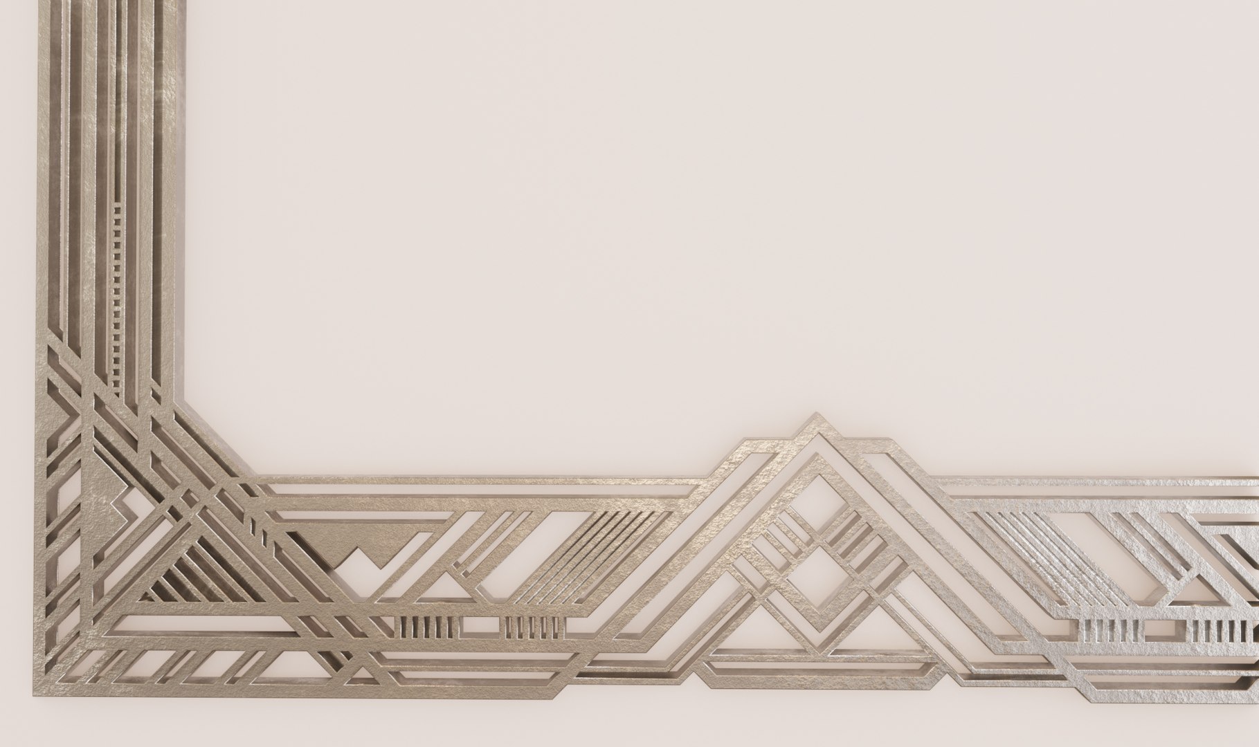 3D Rectangular Art Deco Style Framework Model - TurboSquid 2174051