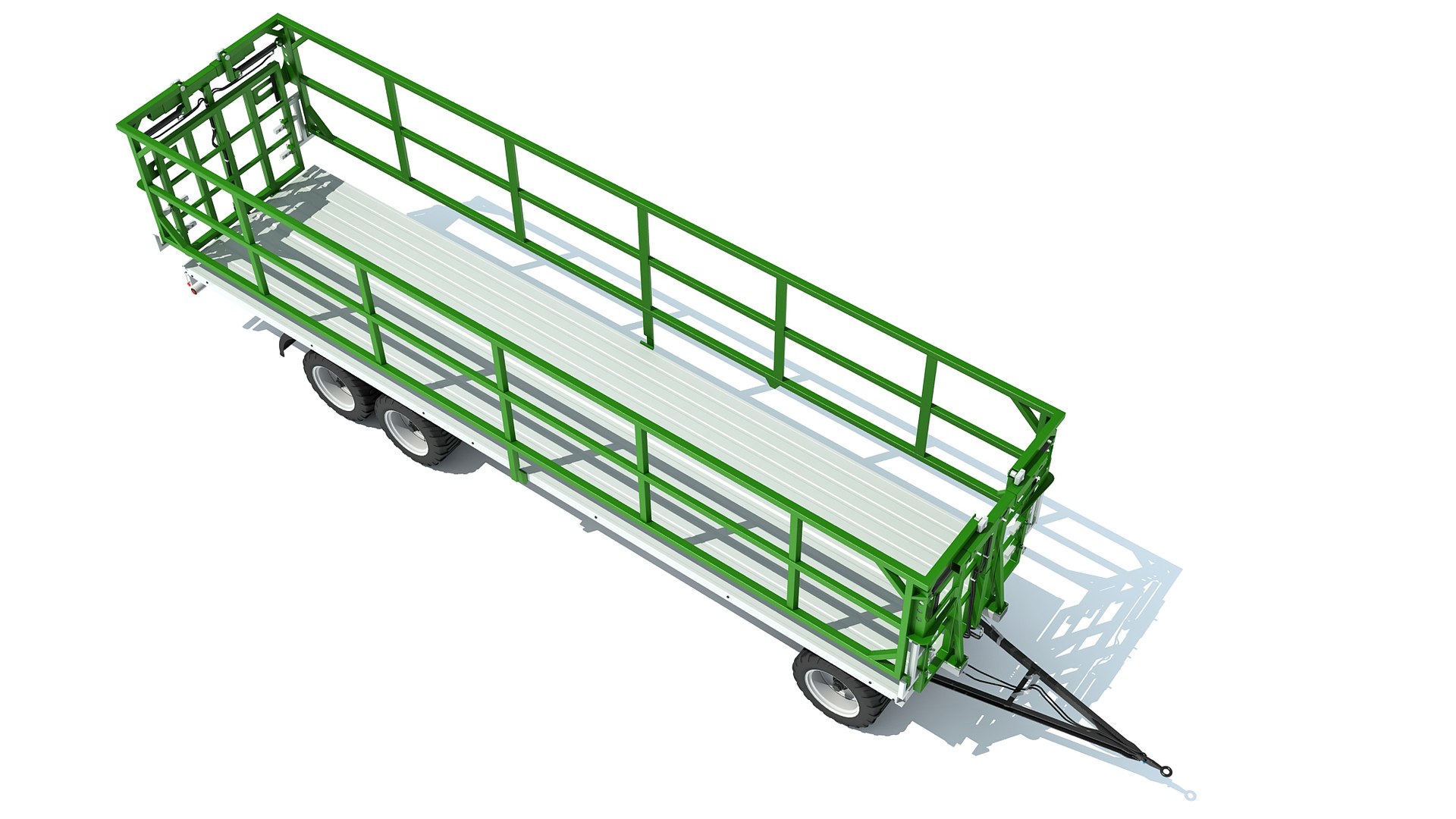 Farm Tractor Trailer 3D Model - TurboSquid 2005851