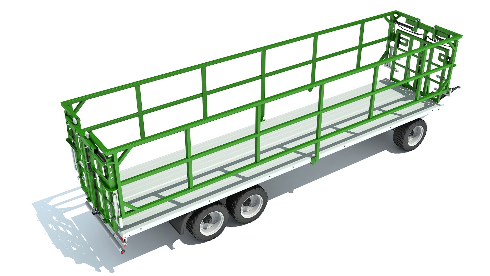 Farm Tractor Trailer 3D Model - TurboSquid 2005851