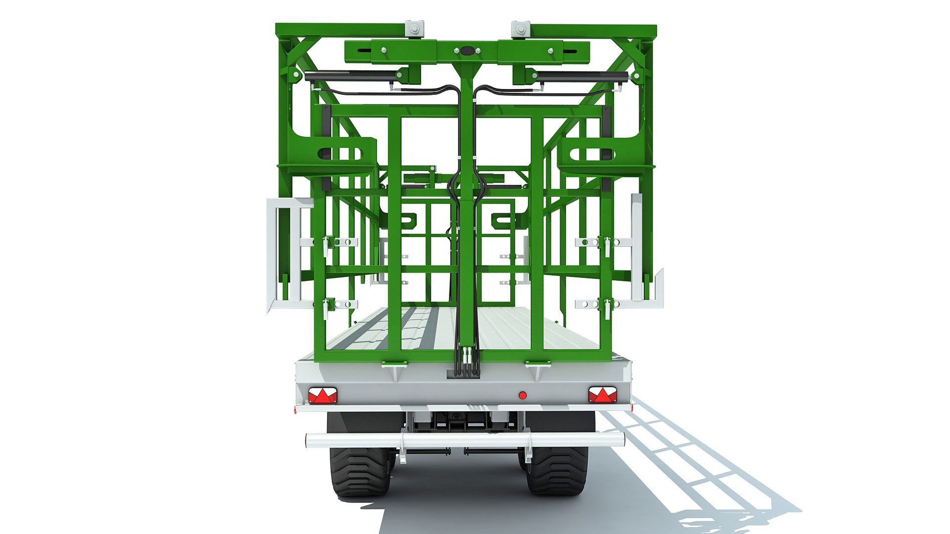 Farm Tractor Trailer 3D Model - TurboSquid 2005851