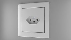 power socket type l 3d model