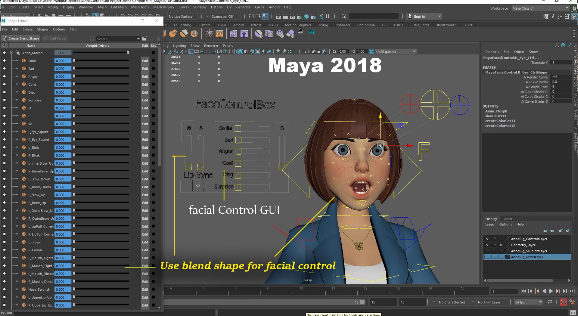 3D Andy And Anna Cartoon Rig - TurboSquid 2277876