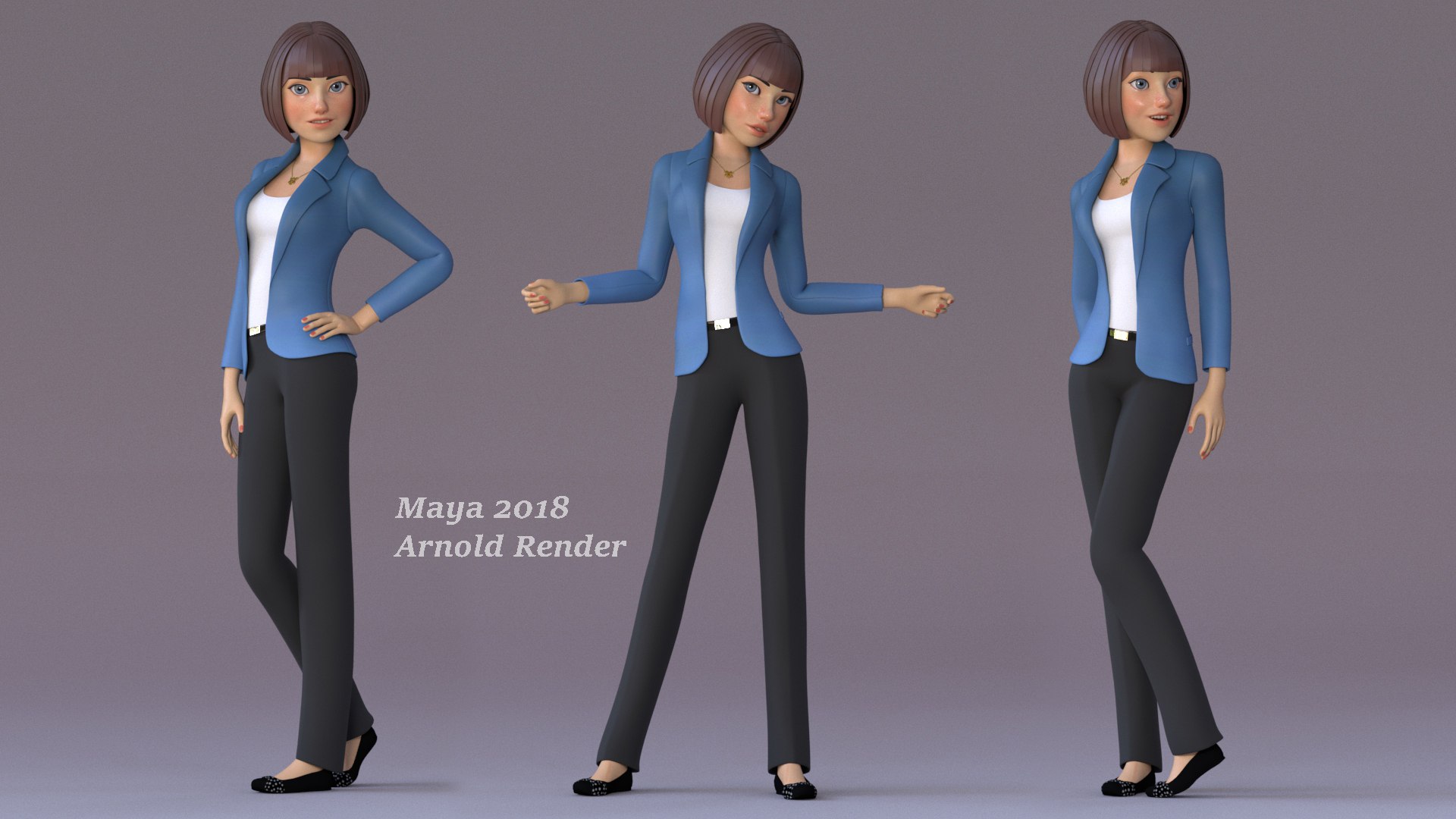3D Andy And Anna Cartoon Rig - TurboSquid 2277876
