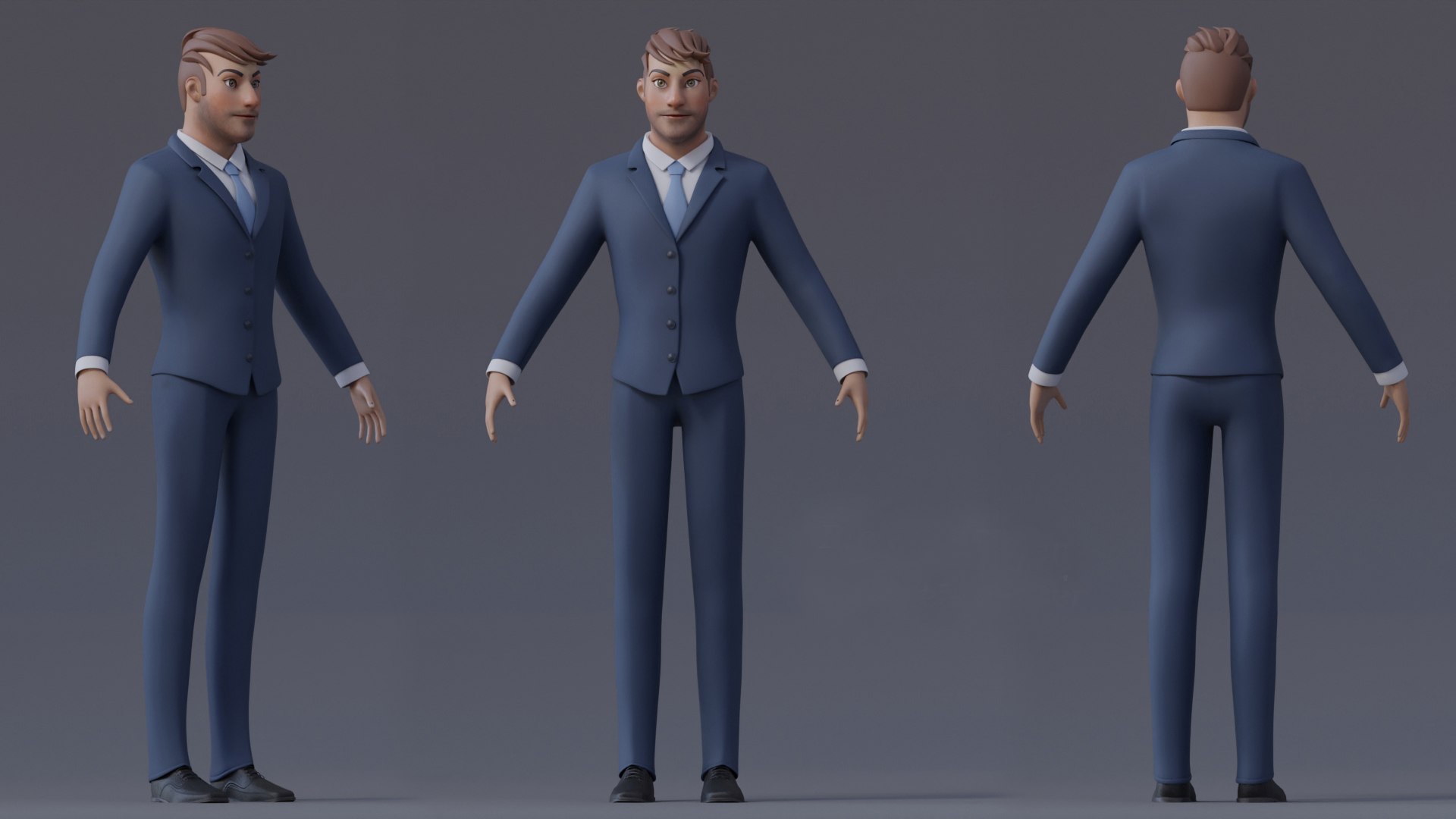 3D Andy And Anna Cartoon Rig - TurboSquid 2277876