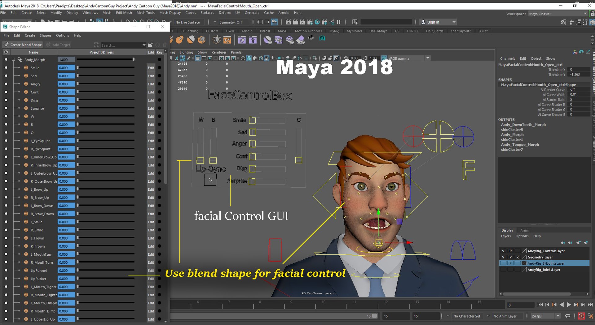 3D Andy And Anna Cartoon Rig - TurboSquid 2277876