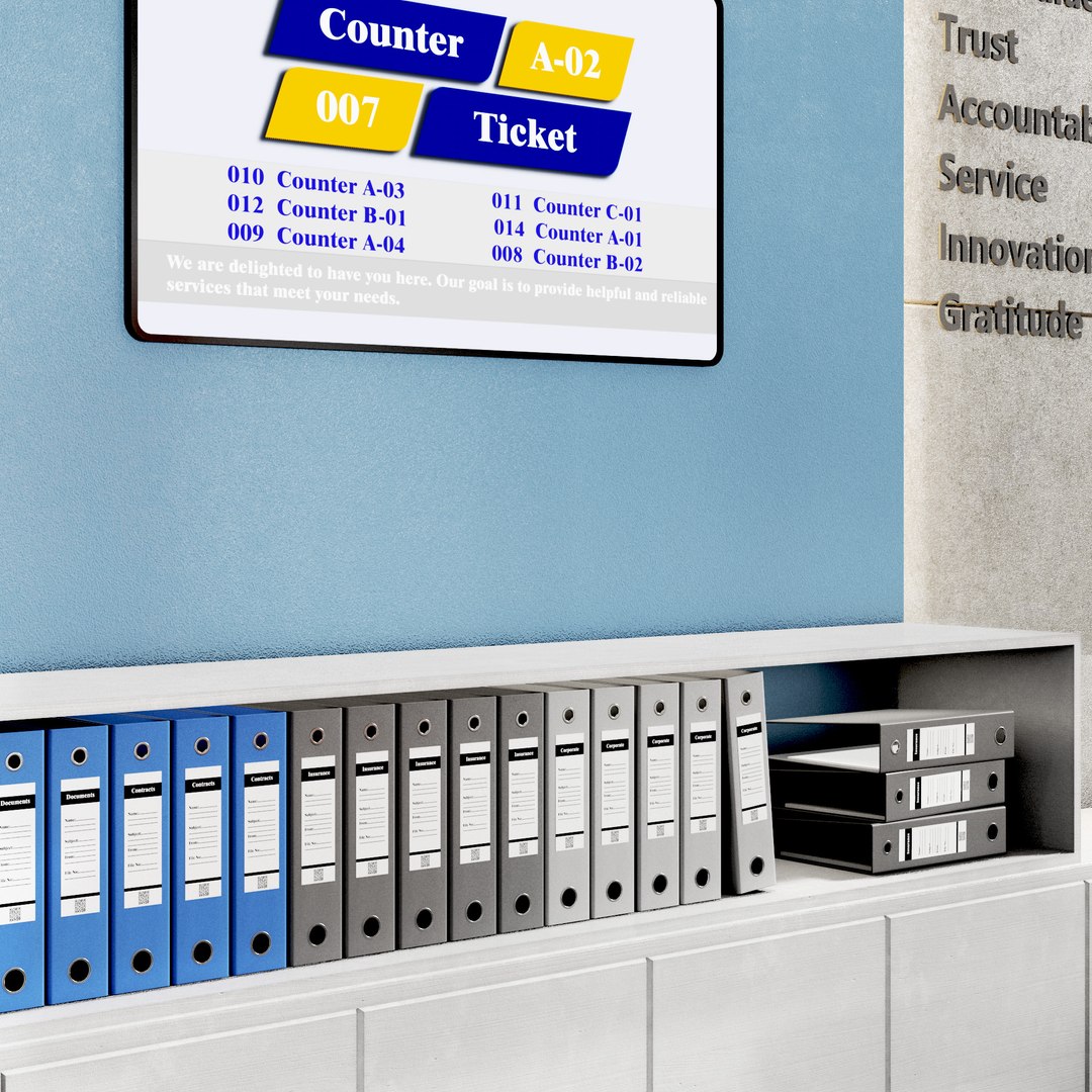 Bank Reception Counter 3D Model - TurboSquid 2418797