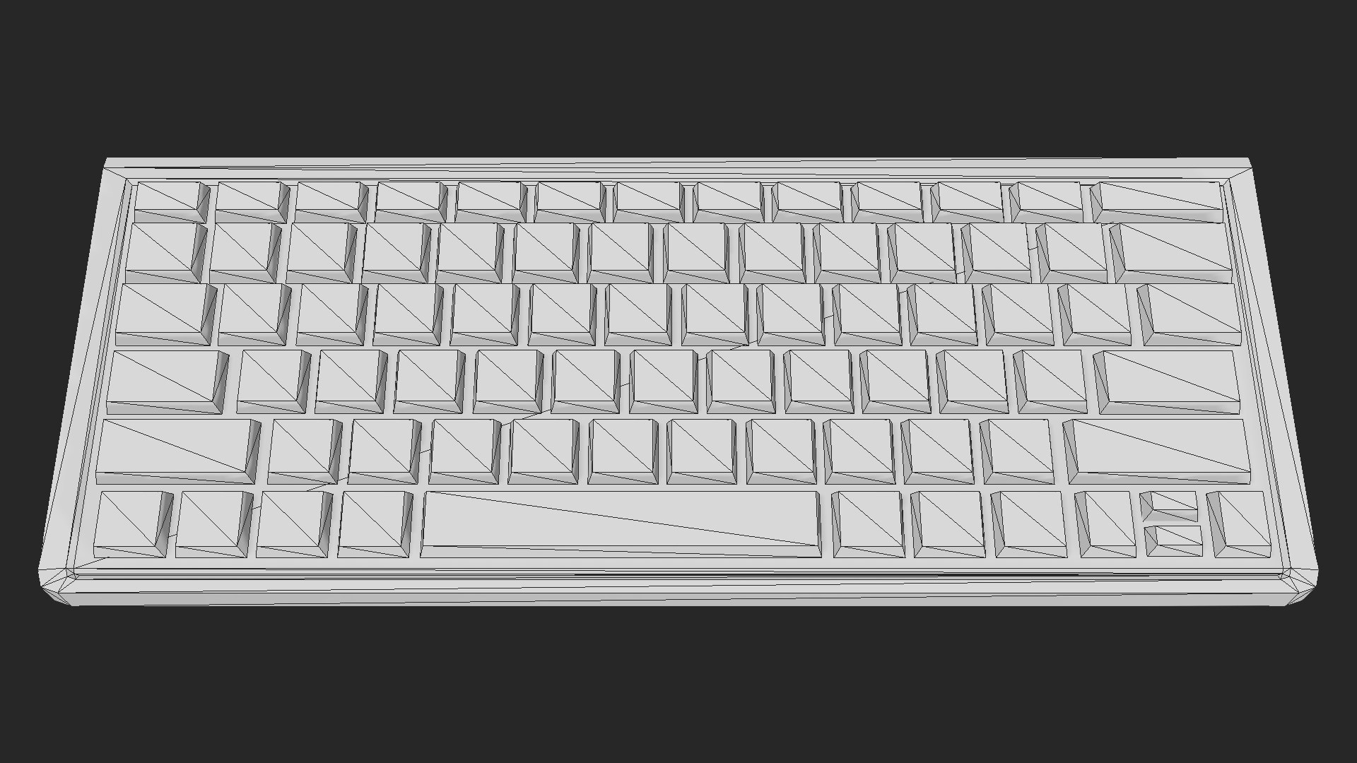 Computer Keyboard Keys 3d Model