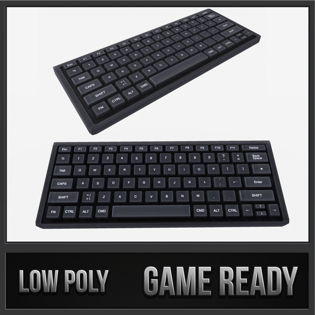 Computer Keyboard Keys 3d Model
